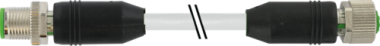 M12 male 0° / M12 female 0° A-cod. shielded Murrelektronik...